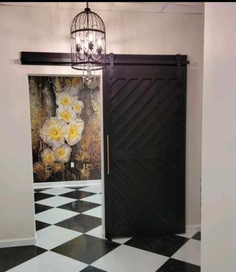 Pran - Custom Made Farmhouse Chevron Sliding Barn Door